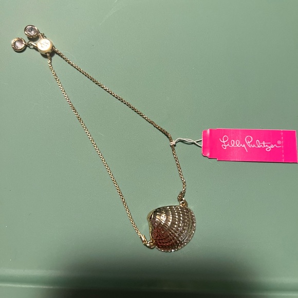 Lilly Pulitzer | Jewelry | Nwt Lilly Pulitzer Pull Cord Shell Bracelet ...